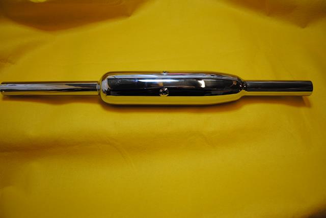 Triumph T120 OIF - '69 Bonnie Stainless Steel Silencers - long Inlet