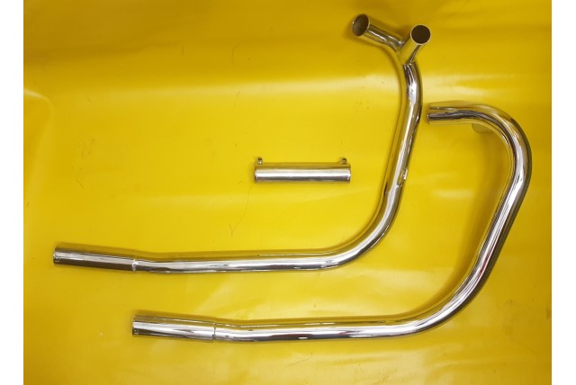 Pipe Triumph Balance Set T120, TR6 650cc 1971-1973, Push In Head
